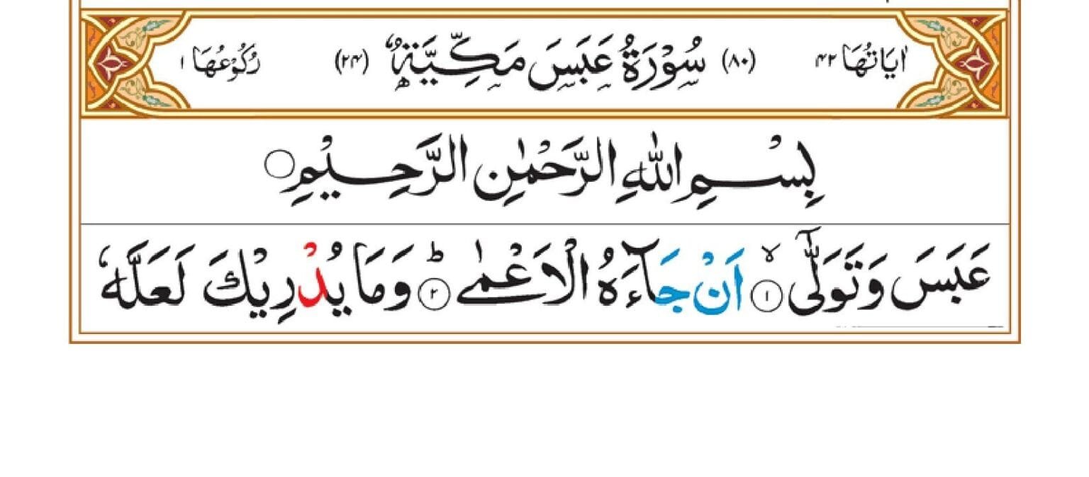 Surah Abasa - Barkate Raza