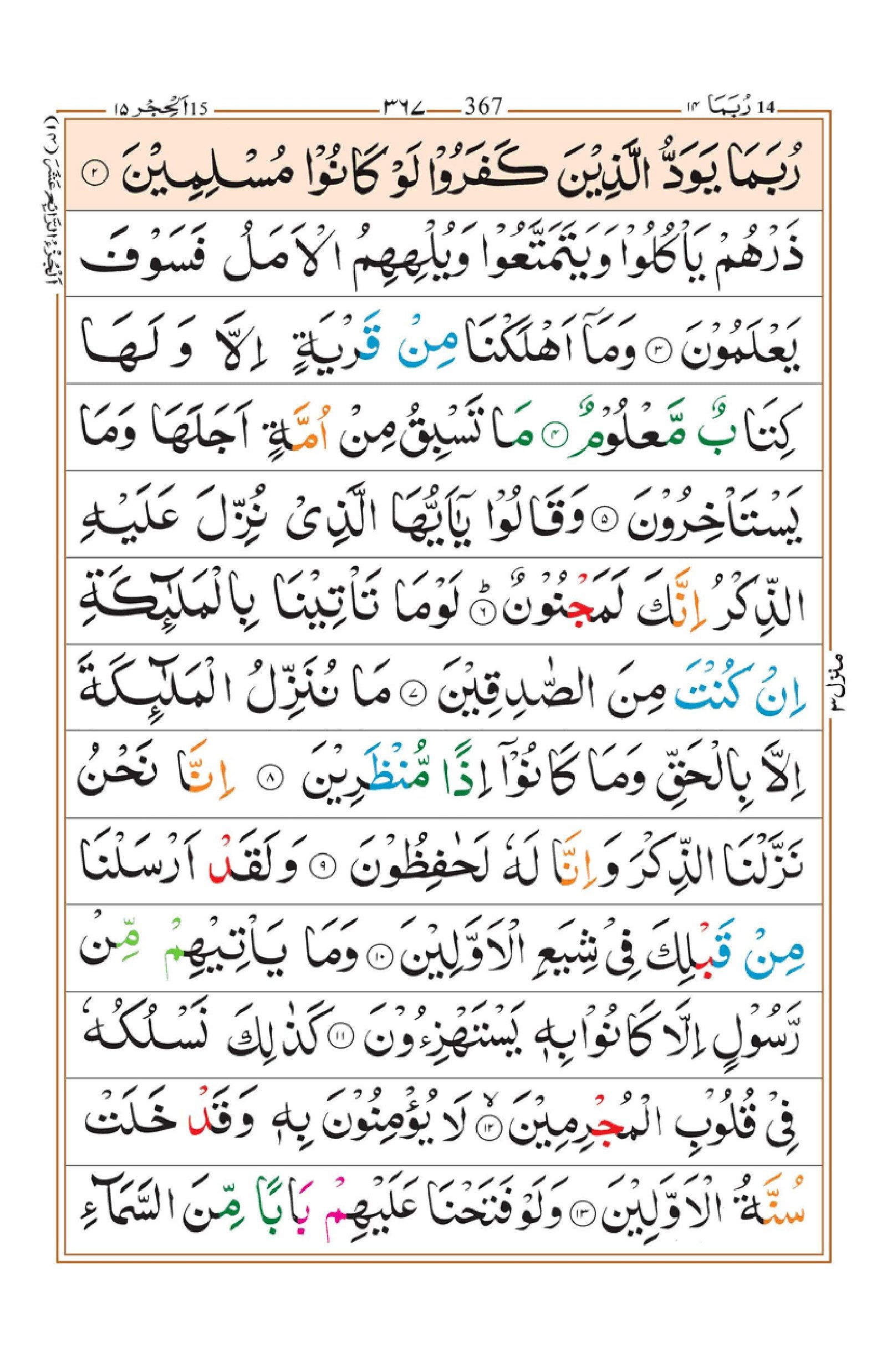 Surah Al-Hijr - Barkate Raza
